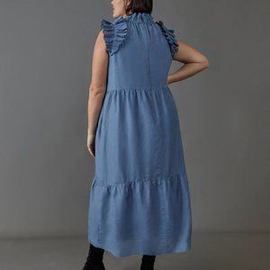 Anthropologie | Dresses | Htf Anthro Lucena Tiered Ruffled Maxi Dress ...